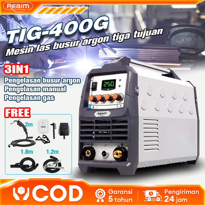 Jual REAIM Mesin Las Inverter TIG-400G 160A 900 watt 3in1 Mesin las busur argonIGBT Mesin trafo ...