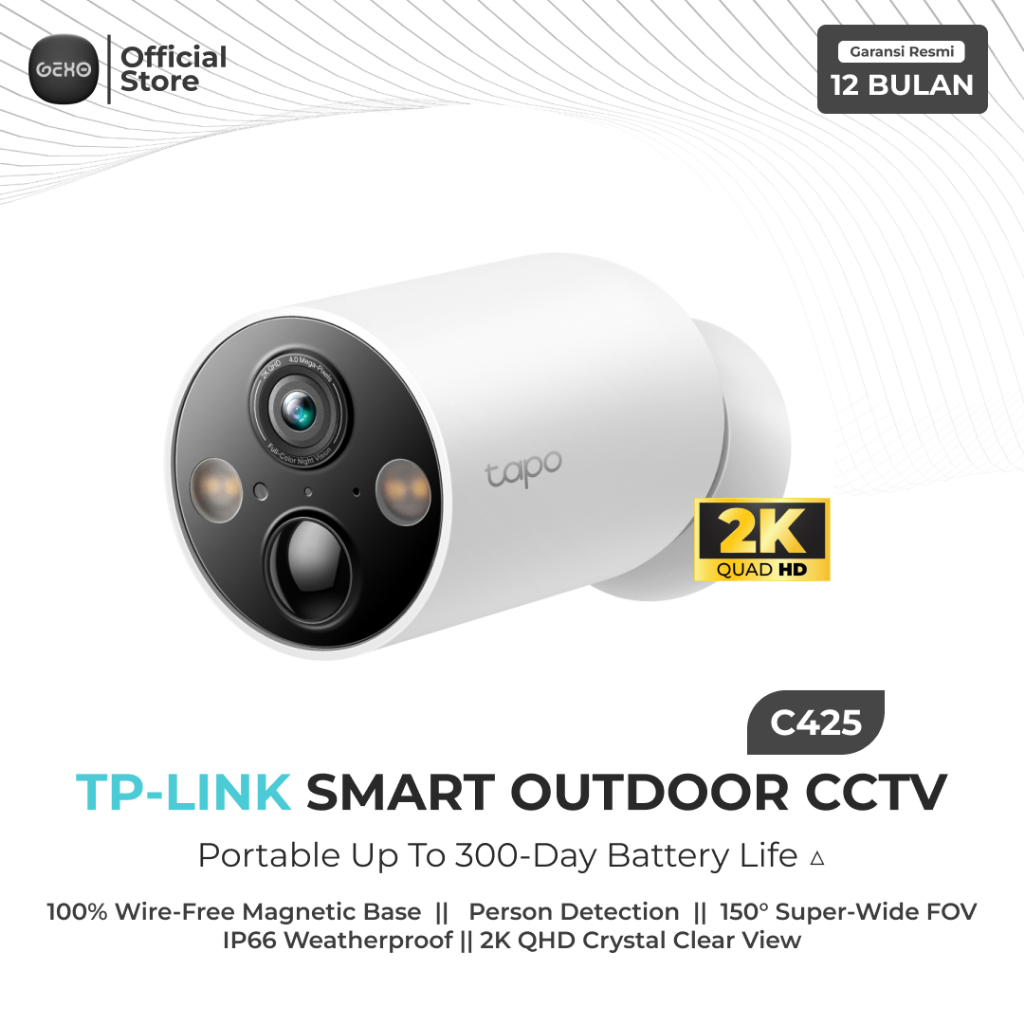 Jual TP-Link TAPO C425 Indoor Outdoor Wireless CCTV IP Camera SD Card ...