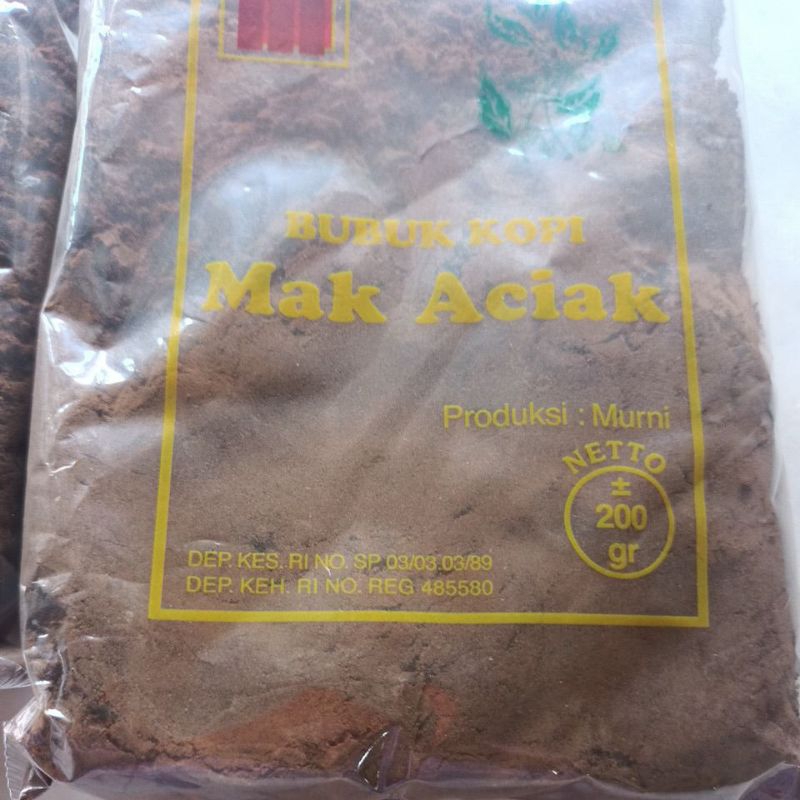 Jual Kopi Hitam Mak Aciak - Kopi bubuk khas Minang | Shopee Indonesia