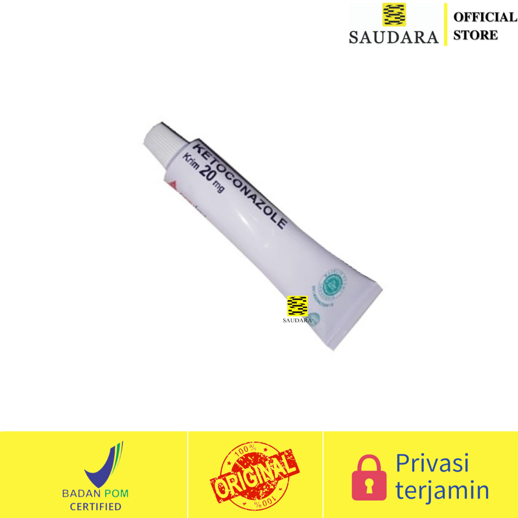 Jual Ketoconazole Cream 2% 10 gr - Salep gatal, Panu Kudis. Kurap, Kutu air, Eksim, Jamur ...