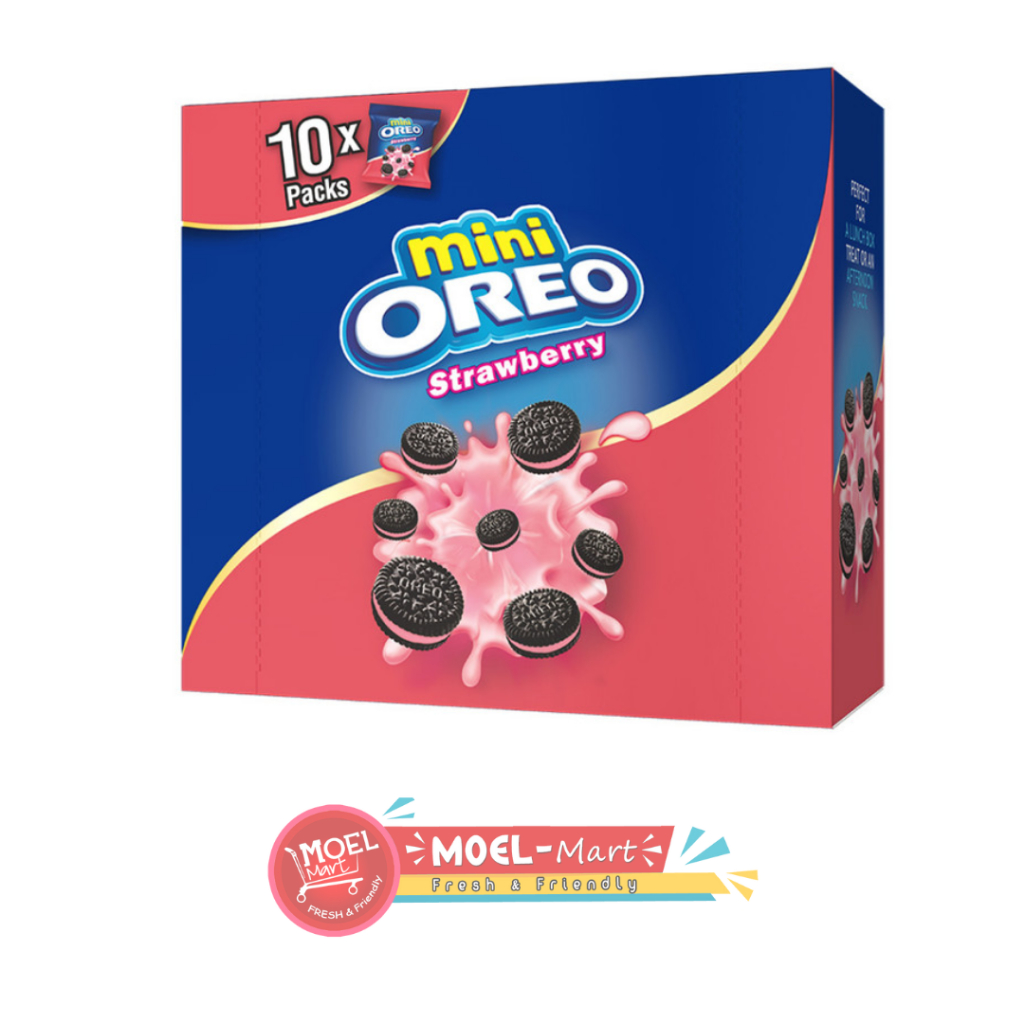 Jual OREO MINI STRAWBERRY 10X20.4GR BOX | Shopee Indonesia