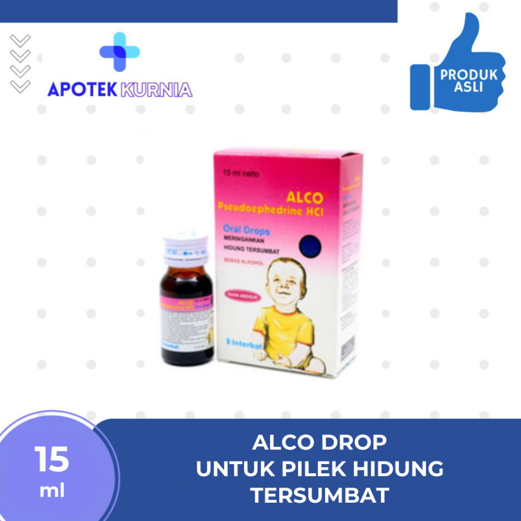 Jual ALCO DROP 15 ML / UNTUK PILEK HIDUNG TERSUMBAT | Shopee Indonesia