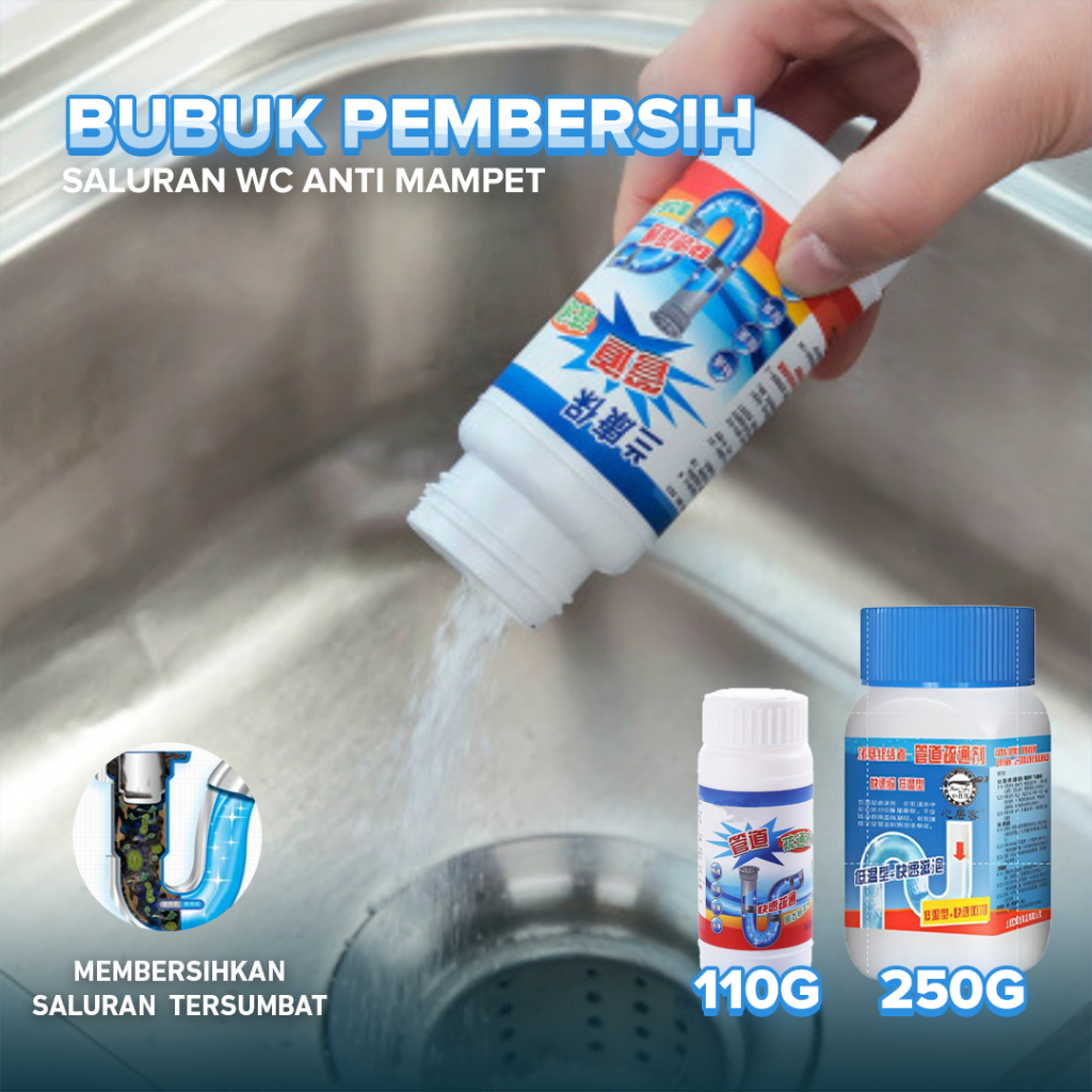 Jual Bubuk Anti Sumbat Mampet / WC mampet melancarkan saluran air pipa ...