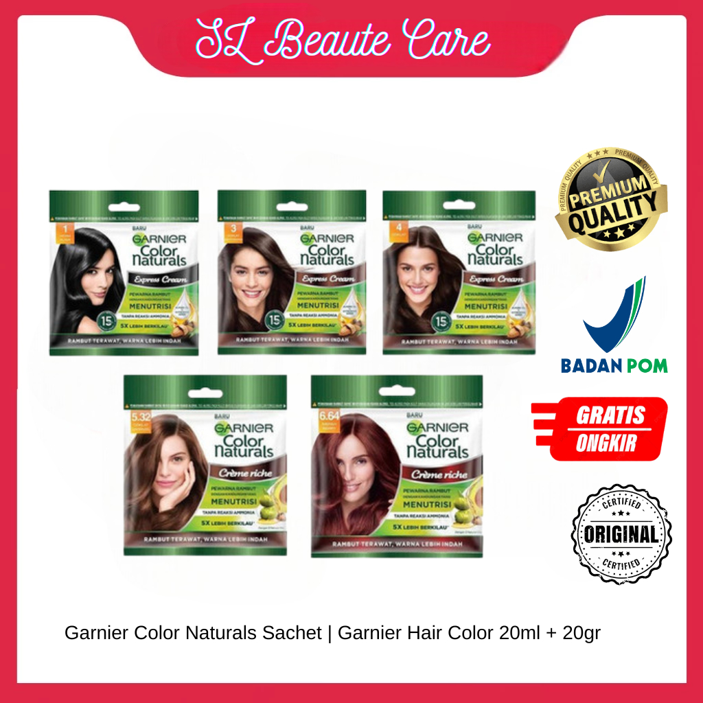 Jual Garnier Color Naturals Sachet | Garnier Hair Color | Shopee Indonesia