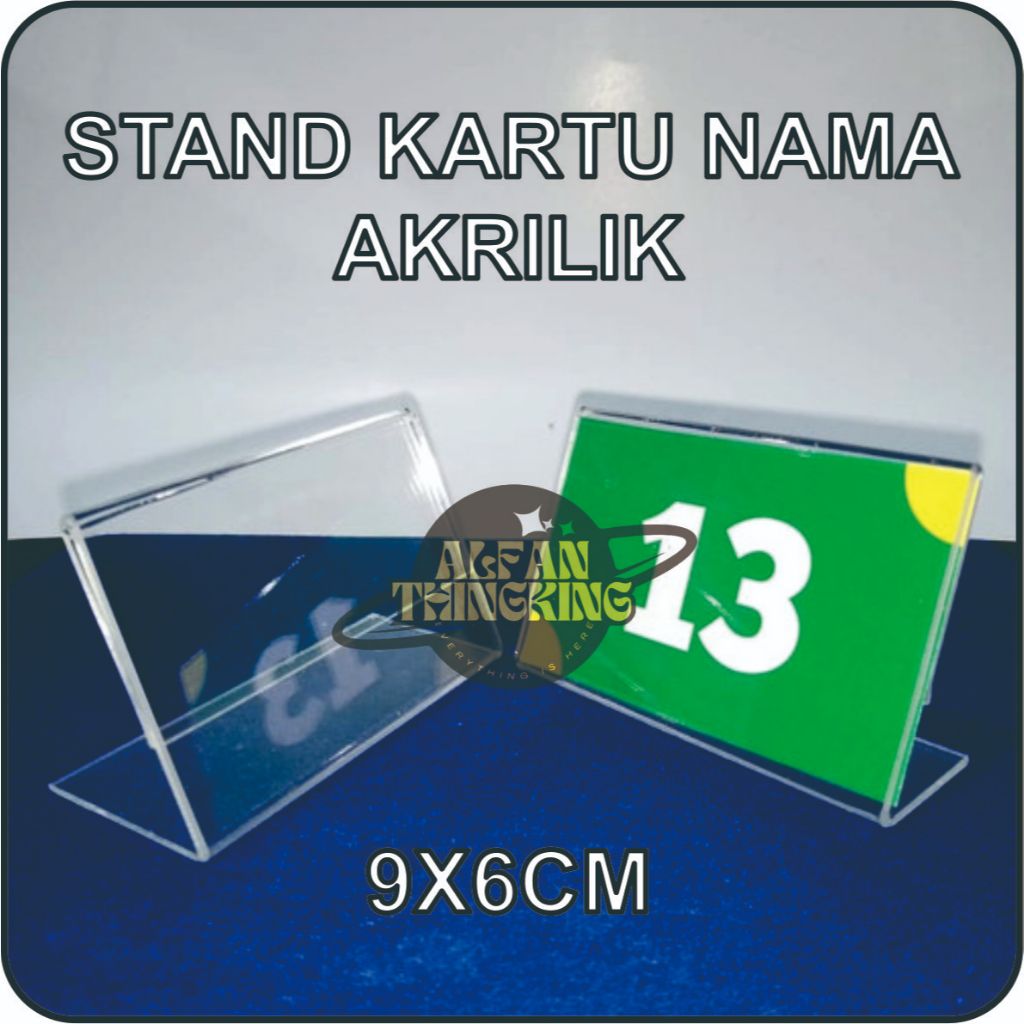Jual STAND KARTU NAMA AKRILIK TEMPAT KARTU NAMA | Shopee Indonesia