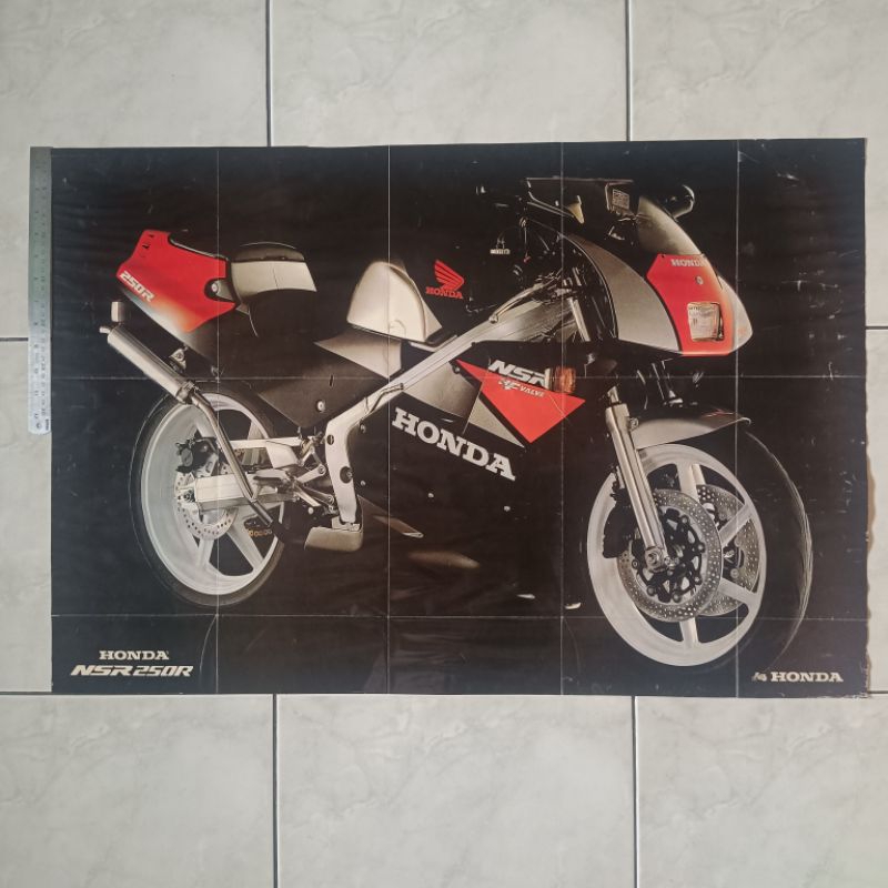 Jual Poster iklan jumbo jadul lawas ex dealer Honda NSR 250 R/NSR 250R/NSR250 R MC18 II Facelift ...