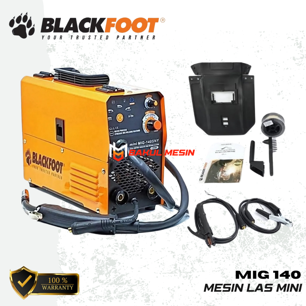 Jual BLACKFOOT WM.1.1.140 MIG mesin las mini MIG MAG 140 3 in 1 trafo ...