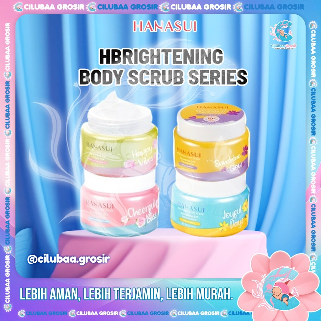 Jual HANASUI Brightening Body Scrub 200gr Series || Mengangkat Sel ...