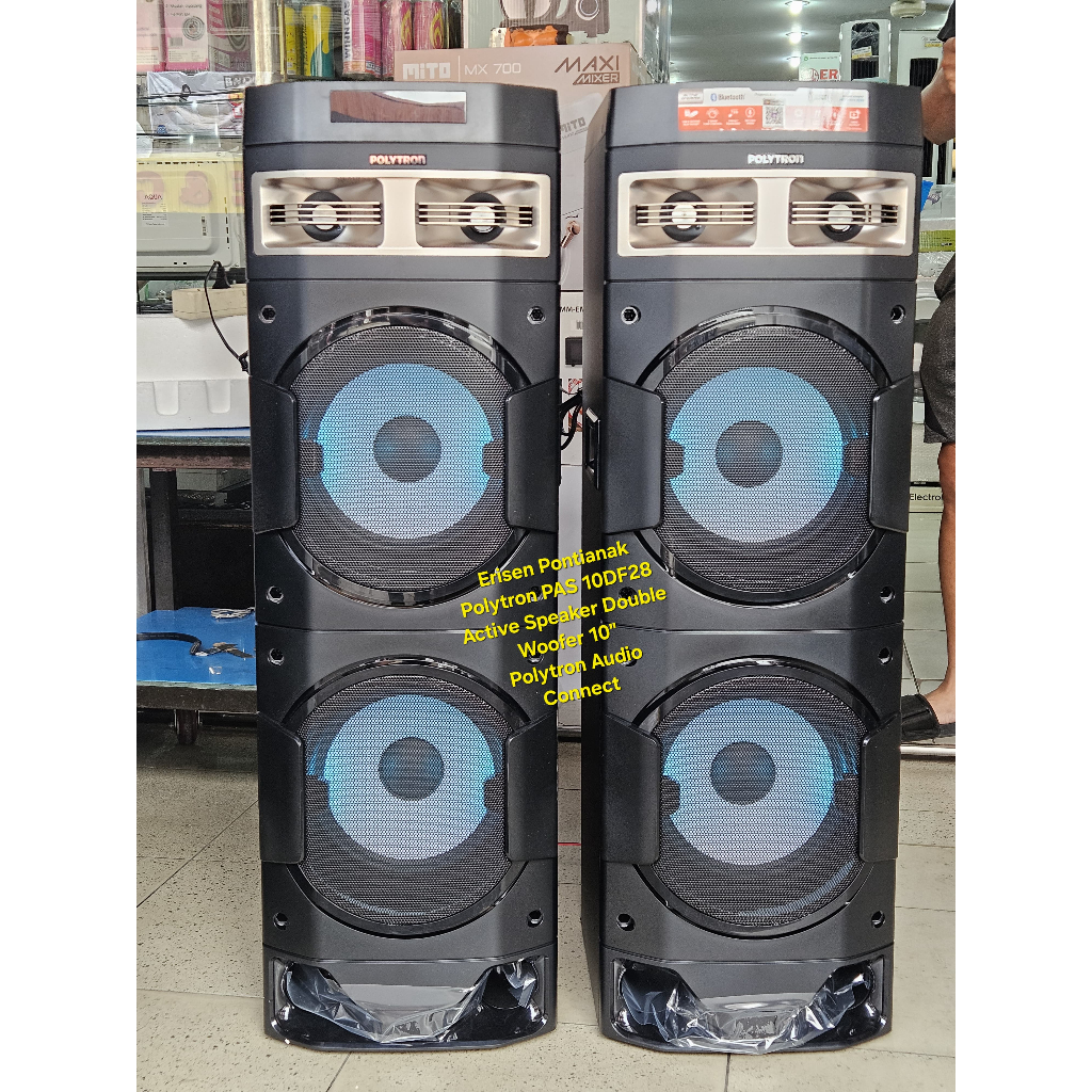 Jual POLYTRON SPEAKER ACTIVE PAS 10DF28 DOUBLE WOOFER 10" WITH POLYTRON ...