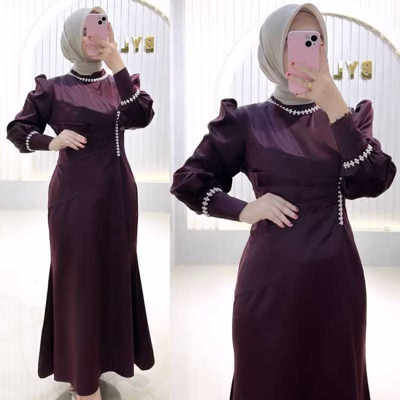 Jual Meillou.shop shanum dress gamis model duyung kekinian model ...