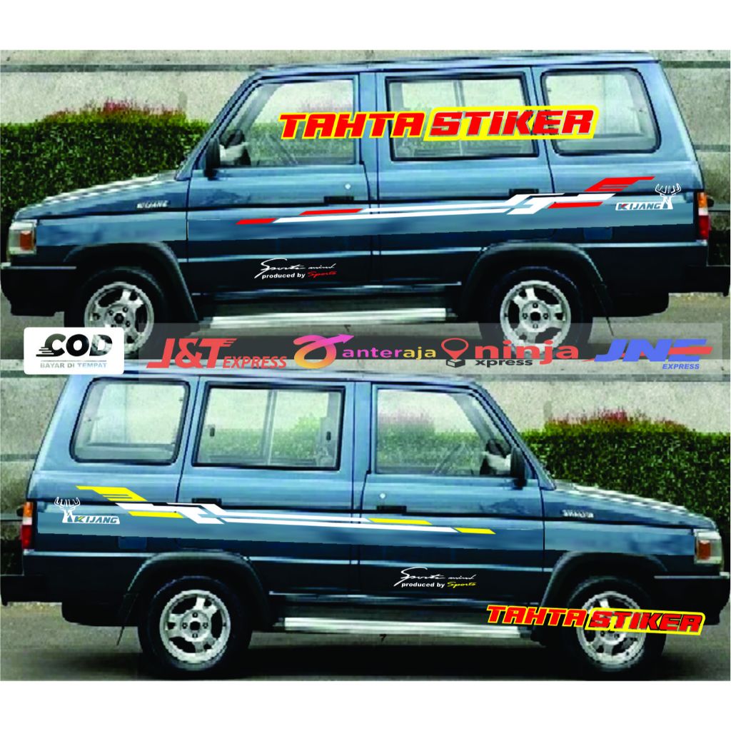 Jual PROMO cutting sticker mobil toyota kijang super g cutting stiker ...