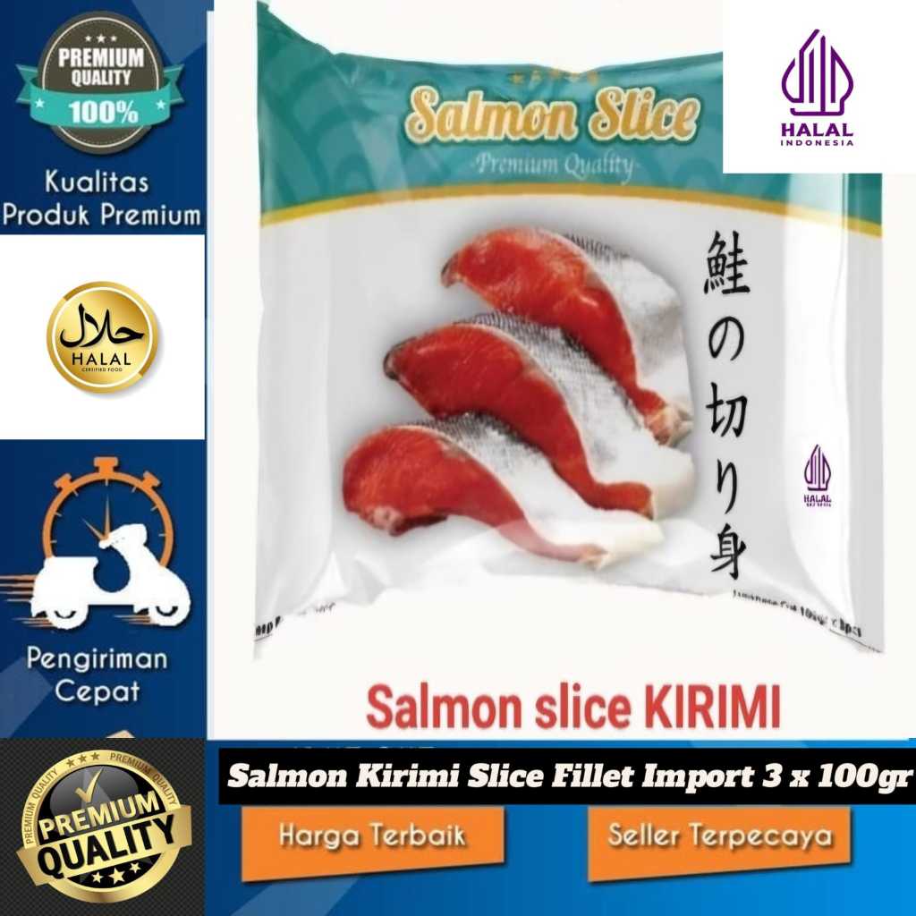 Jual Salmon Kirimi Slice Fillet Import - Kualitas Premium dari Norwegia ...