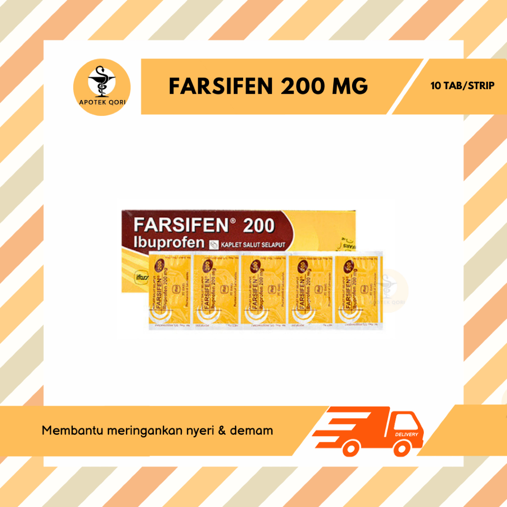 Jual FARSIFEN 200 MG STRIP 10 TABLET/IBUPROFEN 200 MG/PEREDA NYERI DAN ...