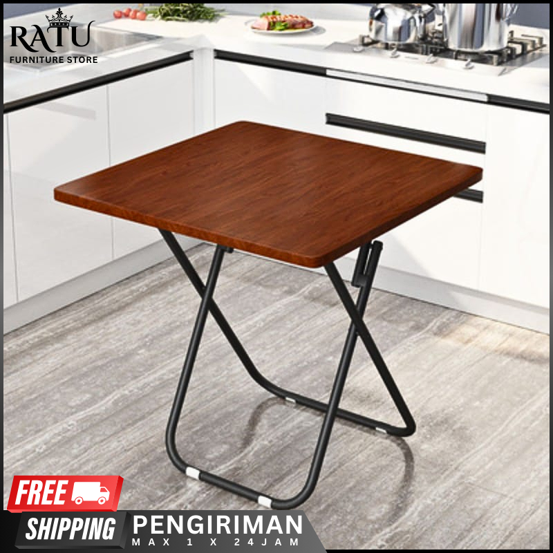 Jual Meja Makan Lipat Meja Makan Kayu Cafe Meja Restoran kursi lipat portable Ratu Furniture ...