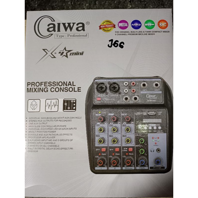 Jual CAIWA PROFESSIONAL MIXING CONSOLE MIXER AUDIO 4 CHANEL DIGITAL MP3 ...