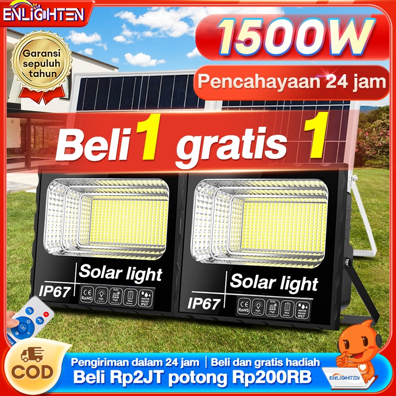 Jual Ready Garansi 10 tahun Lampu tenaga surya outdoor lampu sorot emergency led Super terang ...