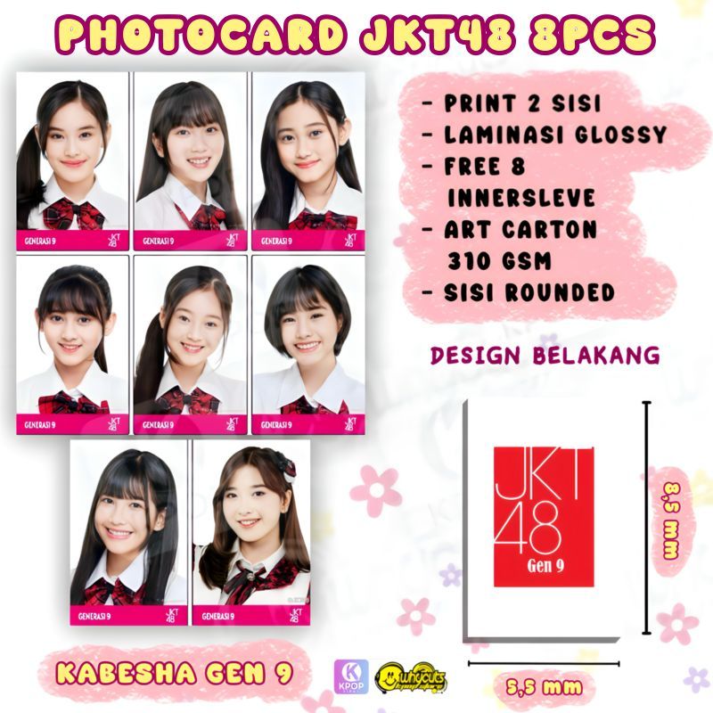 Jual [7PCS] PC Photocard jkt48 Kabesha Gen 9 | Shopee Indonesia