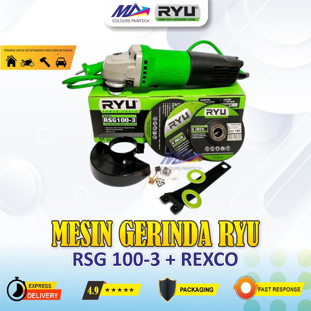 Jual MESIN GERINDA RYU RSG 100-3 + REXCO | Shopee Indonesia
