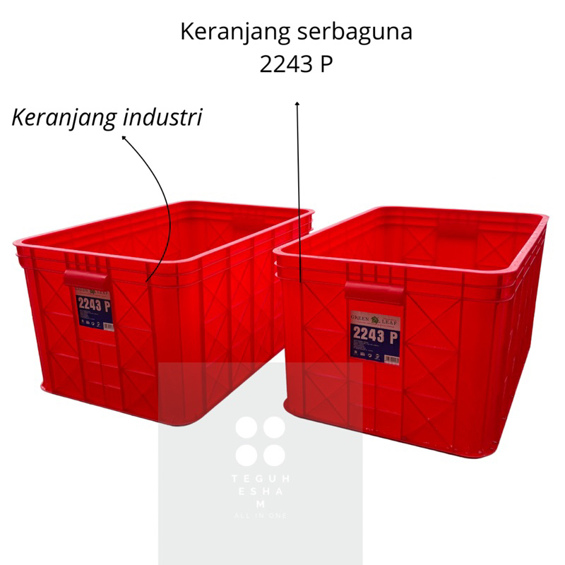 Jual GreenLeaf - Keranjang Industri Container Box Bak Air 2243 P Green ...