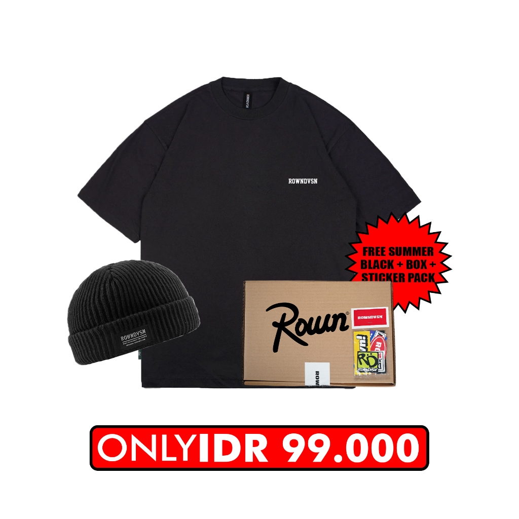 Jual [GRATIS BEANIE HAT+STICKER PACK] Rown Division Storage Oversized T ...