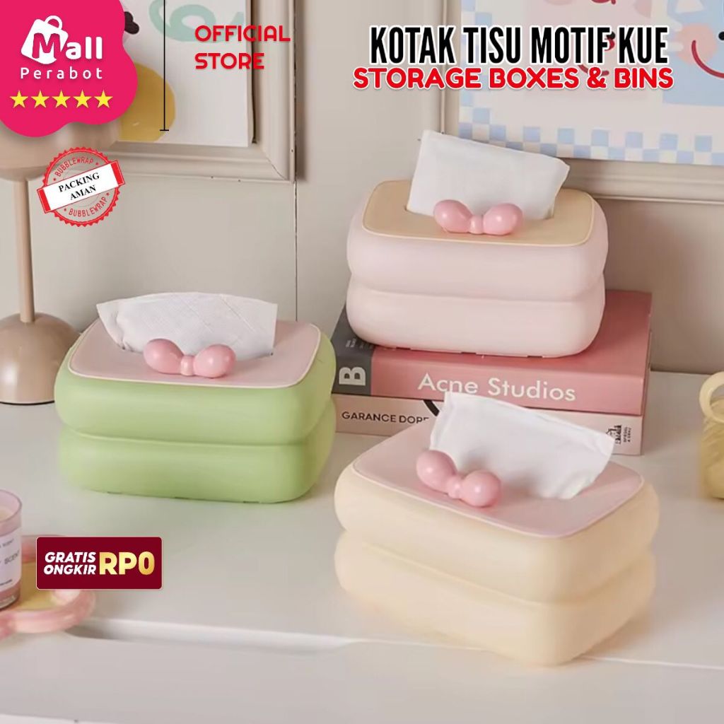 Jual Mall Perabot | Kotak Tisu Kue Coquette Style Tissue Box | Tisu Box ...