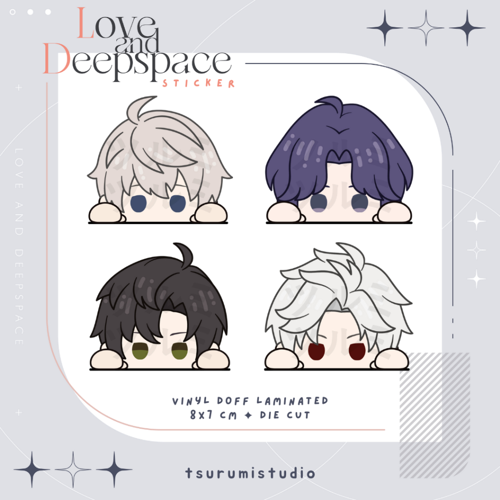 Jual Love and Deepspace Peeker / Peeking / Chibi Die Cut Sticker Xavier ...