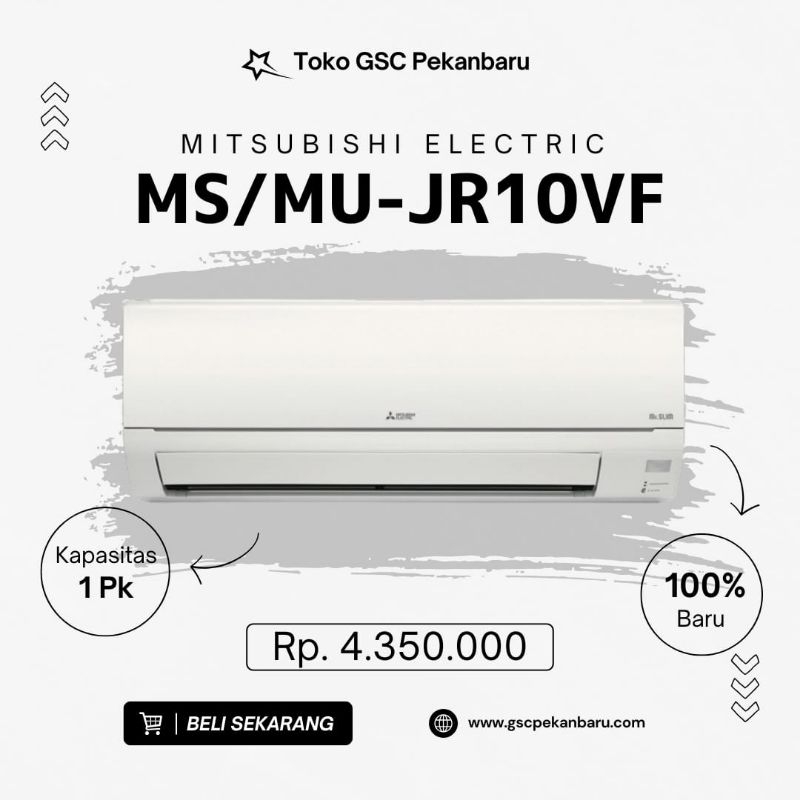 Jual AC Mitsubishi Electric 1 Pk (MS/MU JR10VF) | Shopee Indonesia