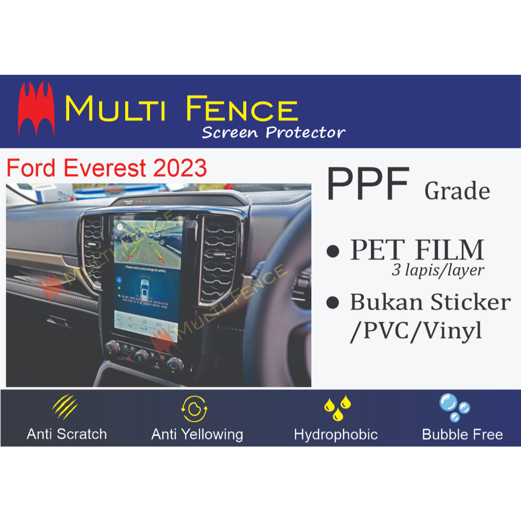 Jual Anti Gores Head Unit Ford Everest/Ranger Next-Gen 2023 | Shopee ...