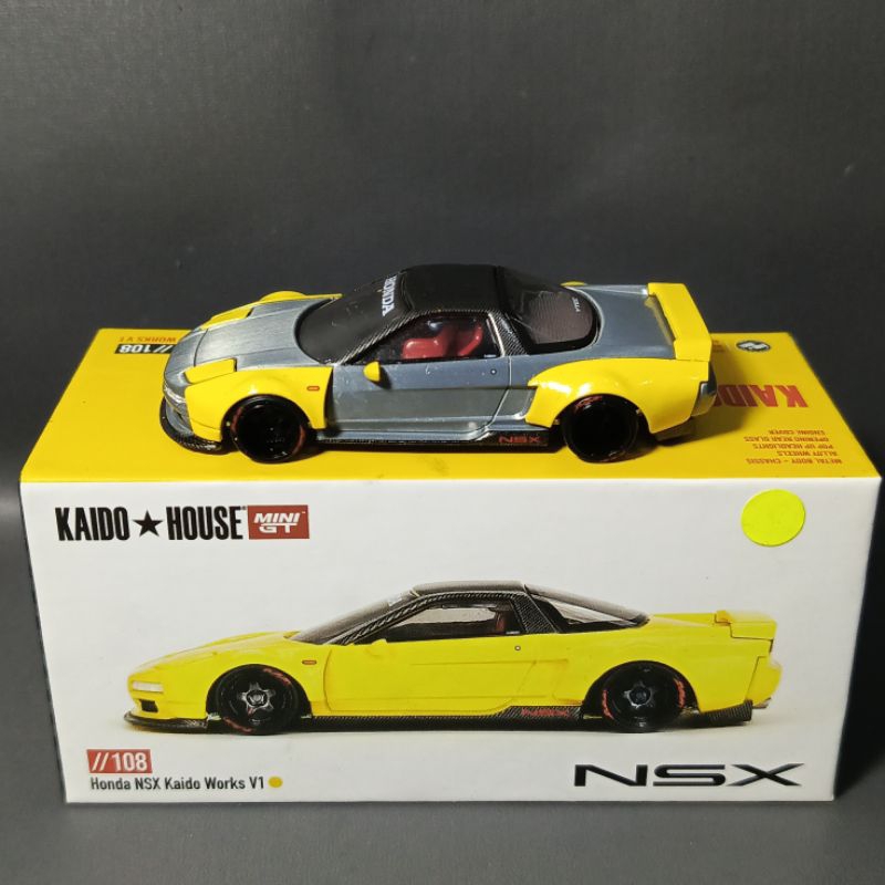 Jual ( CHASE CAR ) MINI GT KAIDO HOUSE HONDA NSX V1 YELLOW KHMG108 ...