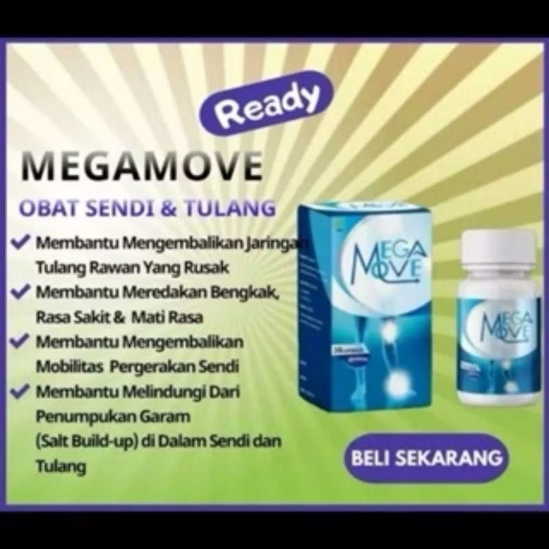 Jual Megamove Obat Sendi Asli Original Isi 30 Kapsul Obat Asam Urat ...