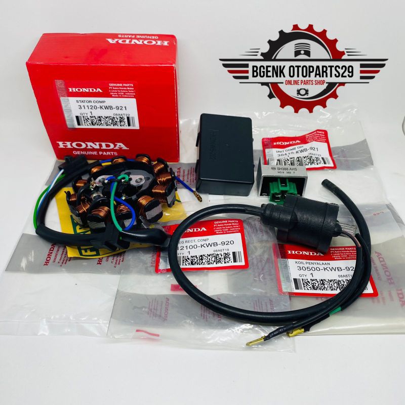 Jual PAKET 4 ITEM(spul+CDI+coil+kiprok)HONDA REVO ABSOLUTE 110 REVO FIT ...