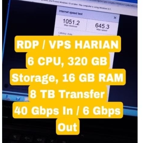 Jual VPS / RDP WINDOWS HARIAN RAM 16GB | Shopee Indonesia