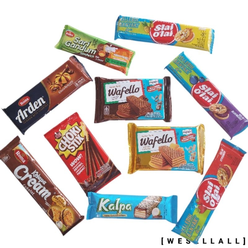Jual Aneka Snack, Wafer & Biskuit Mayora Rp2.000an - Wafello, Kalpa ...