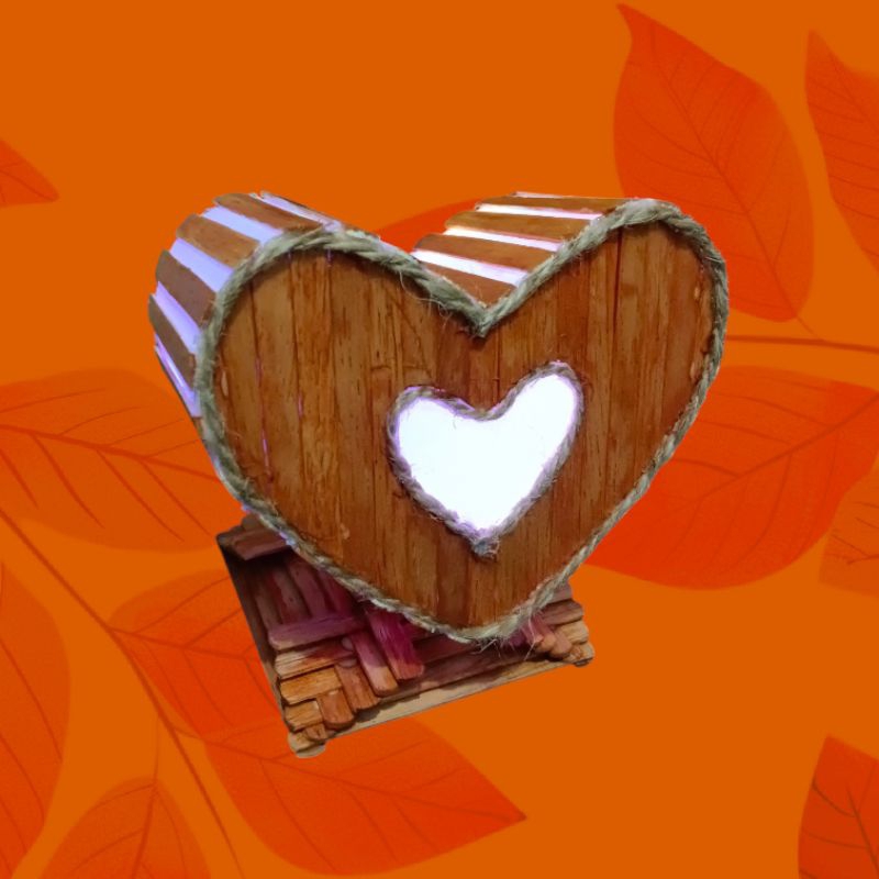 Jual Lampu led dari stik es krim/ kerajinan tangan lampu stik es cream ...