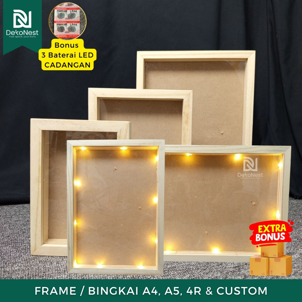 Jual Dekonest Frame Bingkai Pigura Figura Foto Mahar Pernikahan Akrilik ...