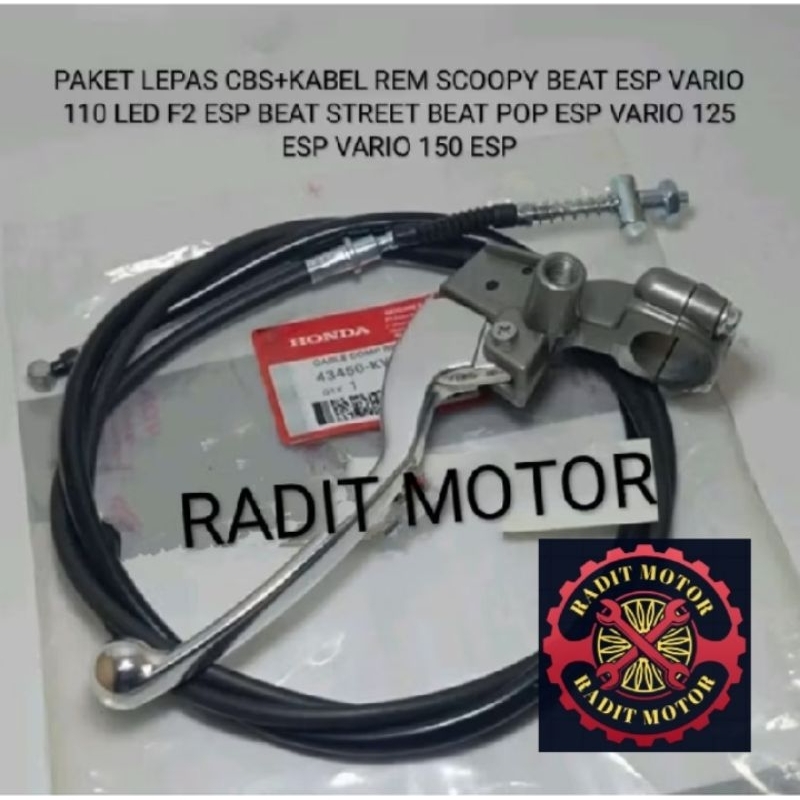 Jual PAKET LEPAS CBS+KABEL REM SCOOPY BEAT ESP VARIO 110 LED F2 BEAT ...