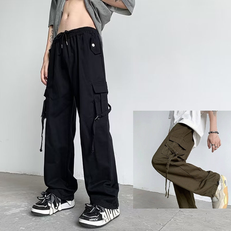 Jual celana gombrong cargo panjang pria jumbo korean style baggy pants kargo santai | Shopee ...