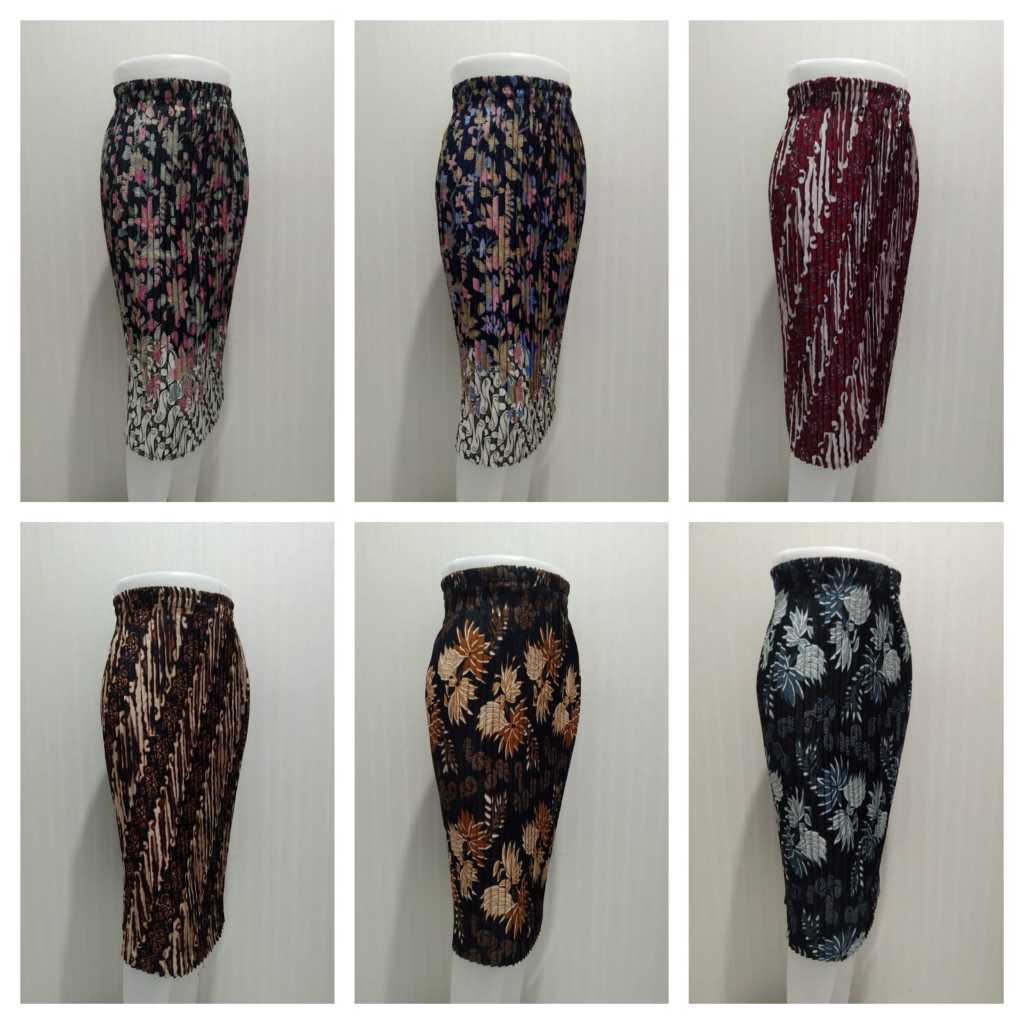 Jual JLshop BATIK ROK PLISKET 7/8 BAHAN PRADA FOIL (REAL PICT) | Shopee ...