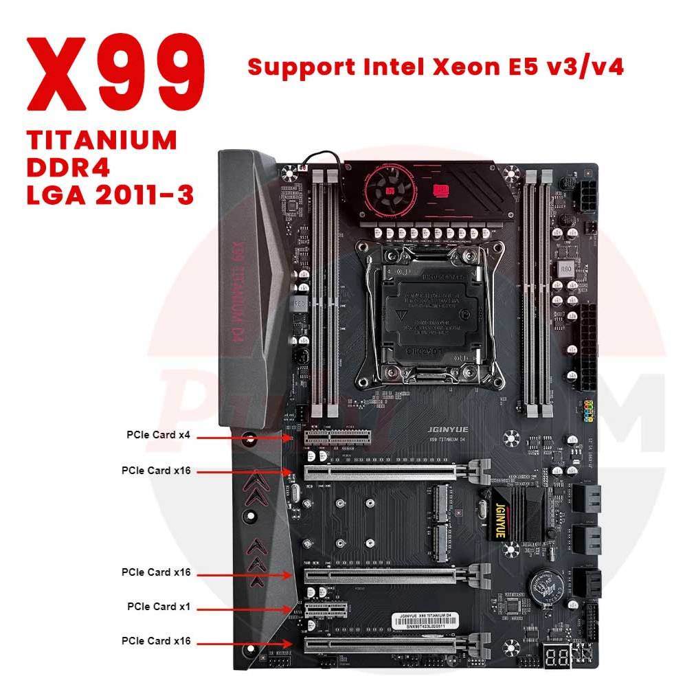 Jual Motherboard x99 Titanium D4 LGA 2011-3 Mobo DDR4 Xeon | Shopee ...