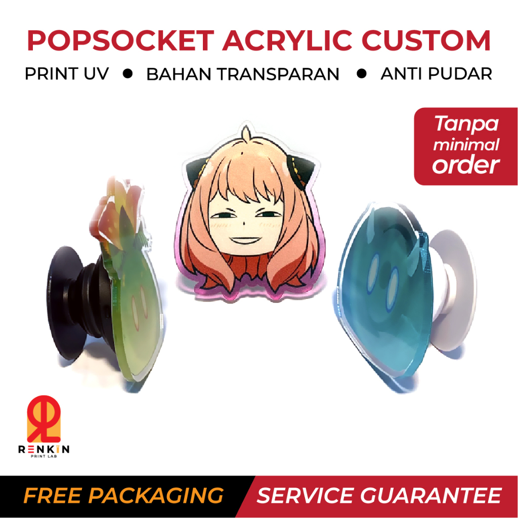 Jual Popsocket Akrilik Custom | Custom Acrylic Popsocket | Griptok Custom | Shopee Indonesia