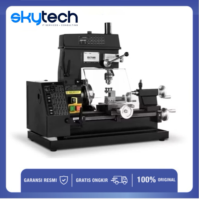 Jual Mesin Bubut Milling Drilling Mini Bor Machine Lathe Multifuntion ...
