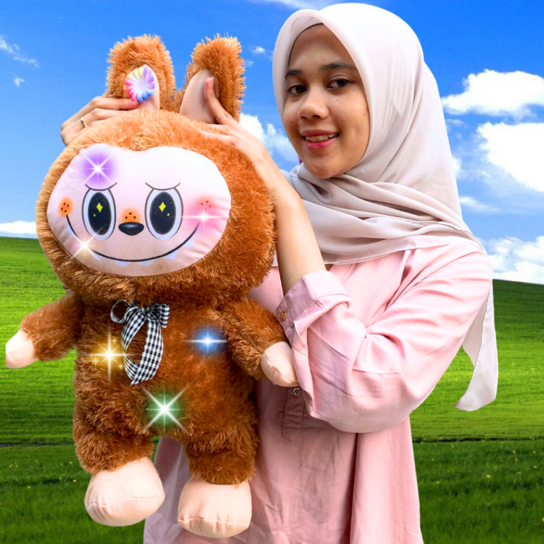 Jual BONEKA LABUBU LED VIRAL UKURAN 60 cm XL HARGA SATUAN | Shopee ...