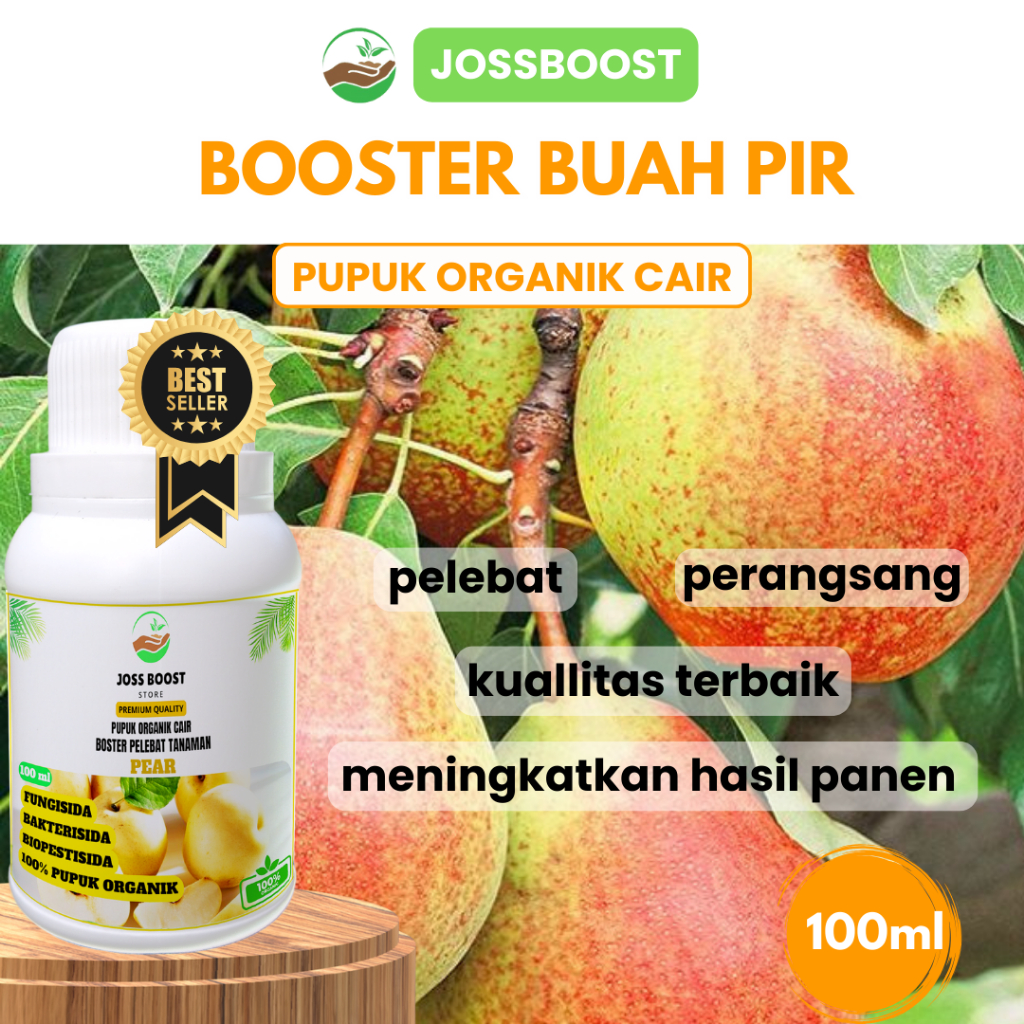 Jual JOSSBOOST pupuk PIR 100ml pupuk organik cair buah PIR booster PIR melebatkan dan memaksimal ...