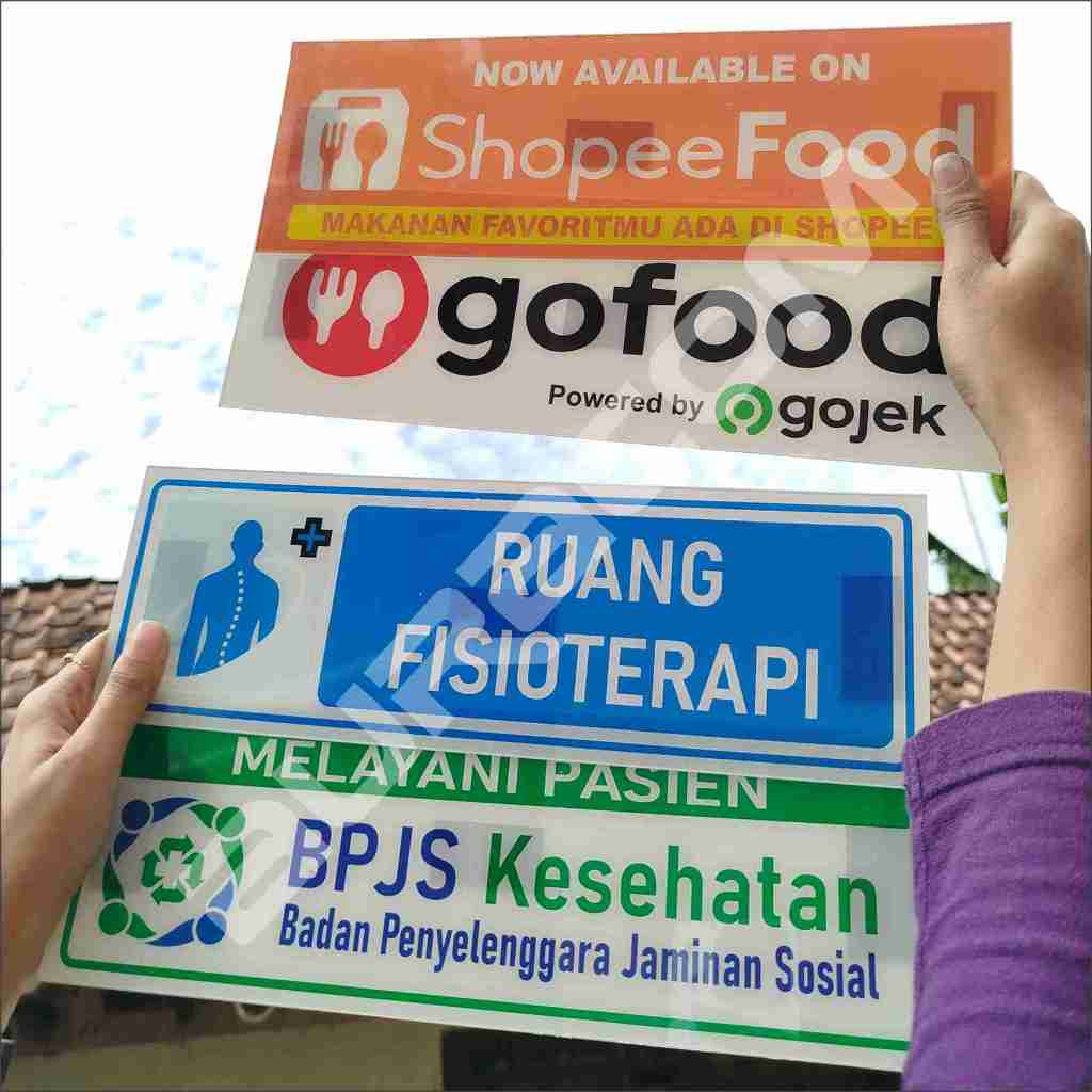 Jual AKRILIK & STIKER VINYL SIGN SHOPEE FOOD - NAMA RUANG APOTEKER ...