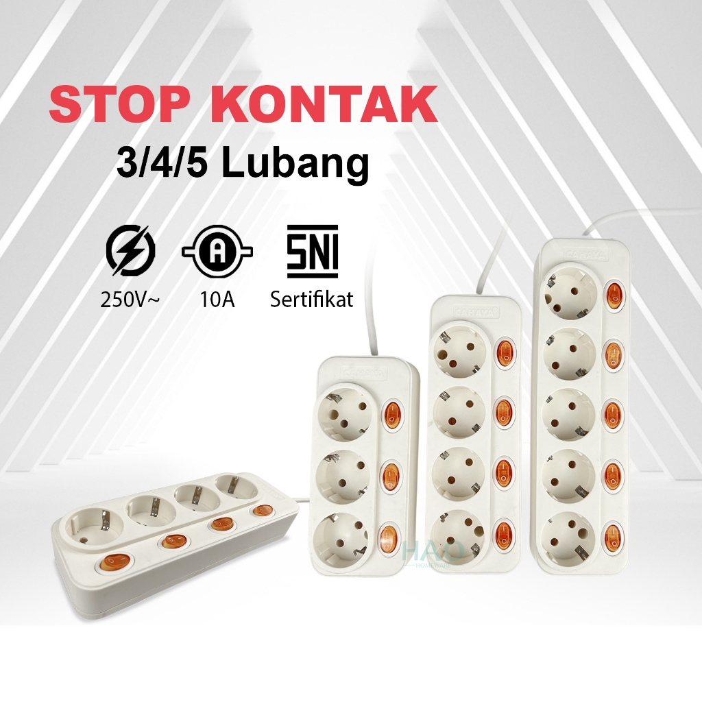 Jual Stop kontak + kabel + Tombol ON/OFF / COLOKAN KABEL + ON/OFF ...