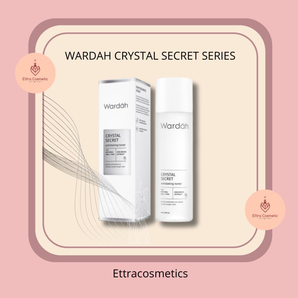 Jual Wardah Crystal Secret Exfoliating Toner with Natural AHA+PHA 125ml | Shopee Indonesia