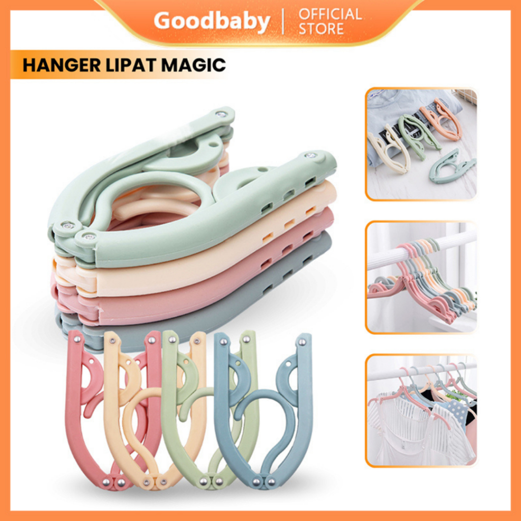 Jual Goodbaby | Hanger Lipat Magic Serbaguna - Hanger Baju Lipat Travelling | Shopee Indonesia