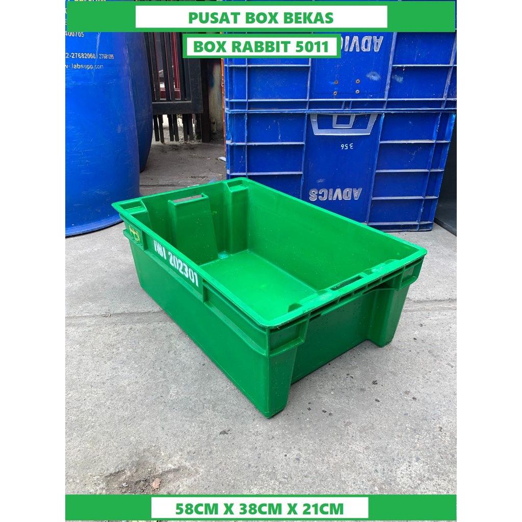 Jual Bak Rapat Container Industri Bak Plastik Magot Box Rabbit tipe ...