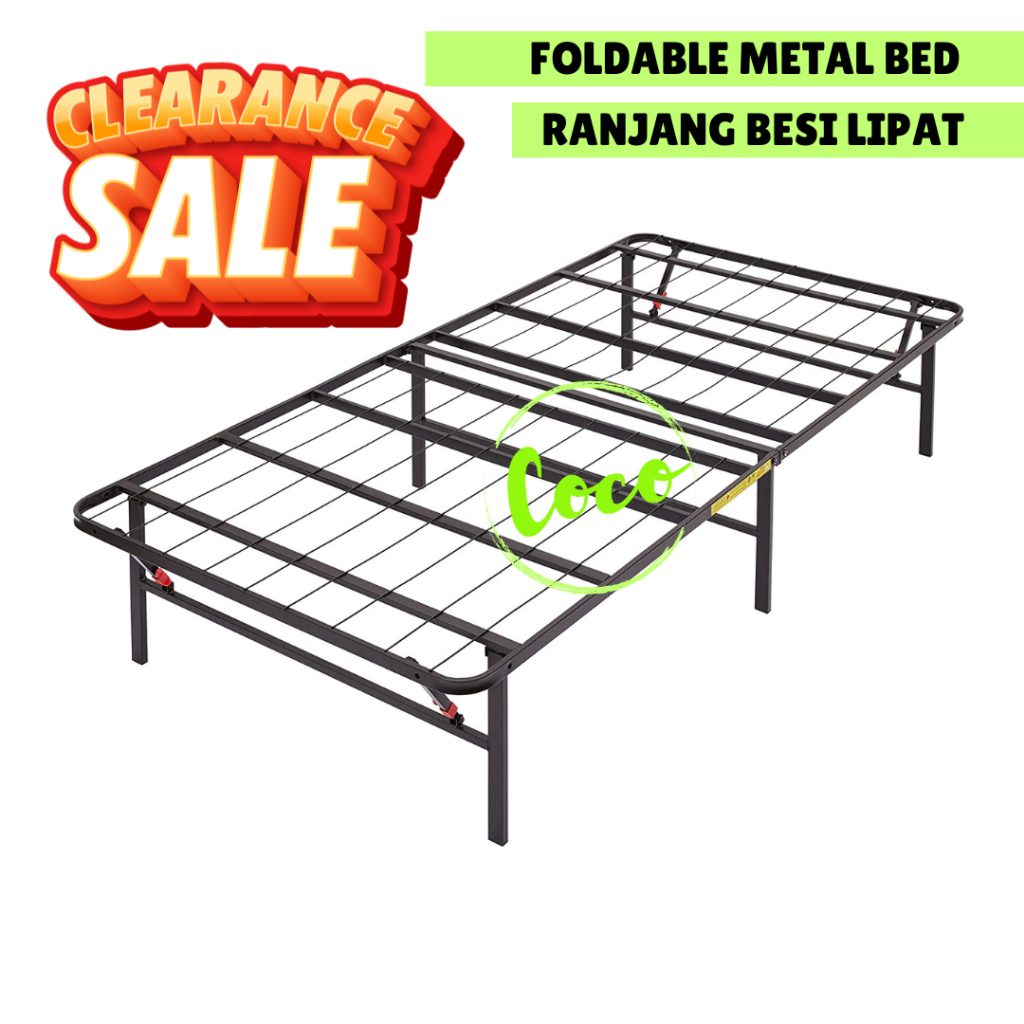 Jual Ranjang Besi Lipat Foldable Bed Travel Friendly Single Size ...