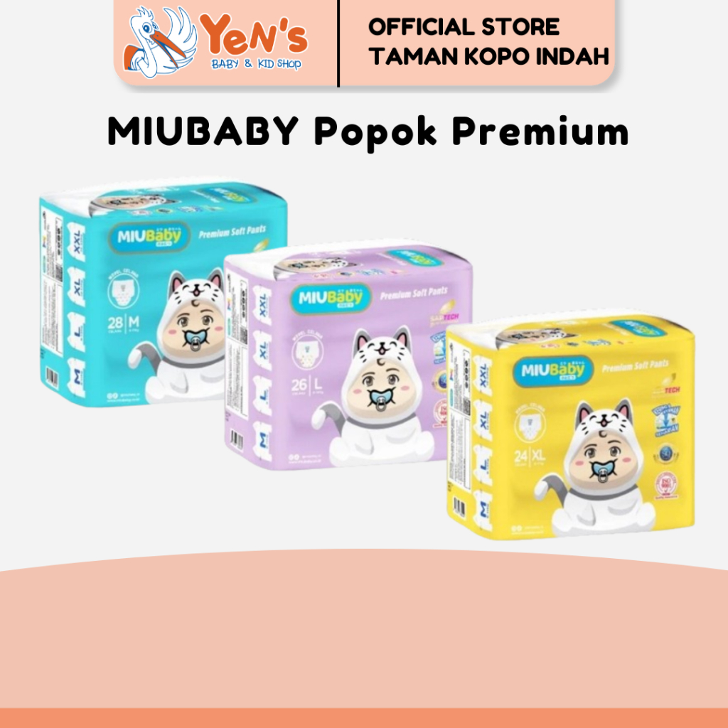 Jual MIU Baby M28 / L26 / Popok Bayi TRIPLE LAYER Premium Soft Pants ...